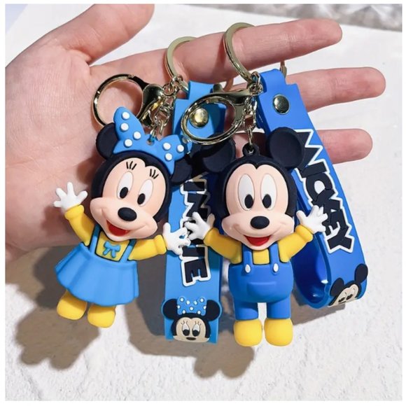 Disney | Toys | Disney Mickey Minnie Keychain Couple Bag Charm With ...